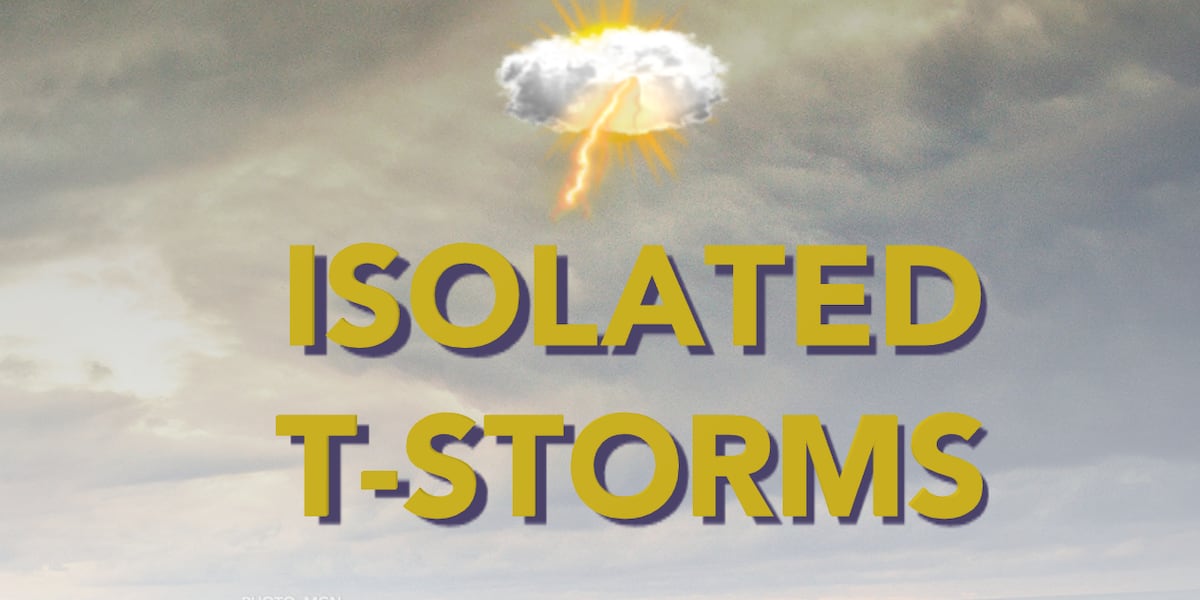 Isolated severe storms today, then near-record temperatures Isolated severe storms today, then near-record temperatures